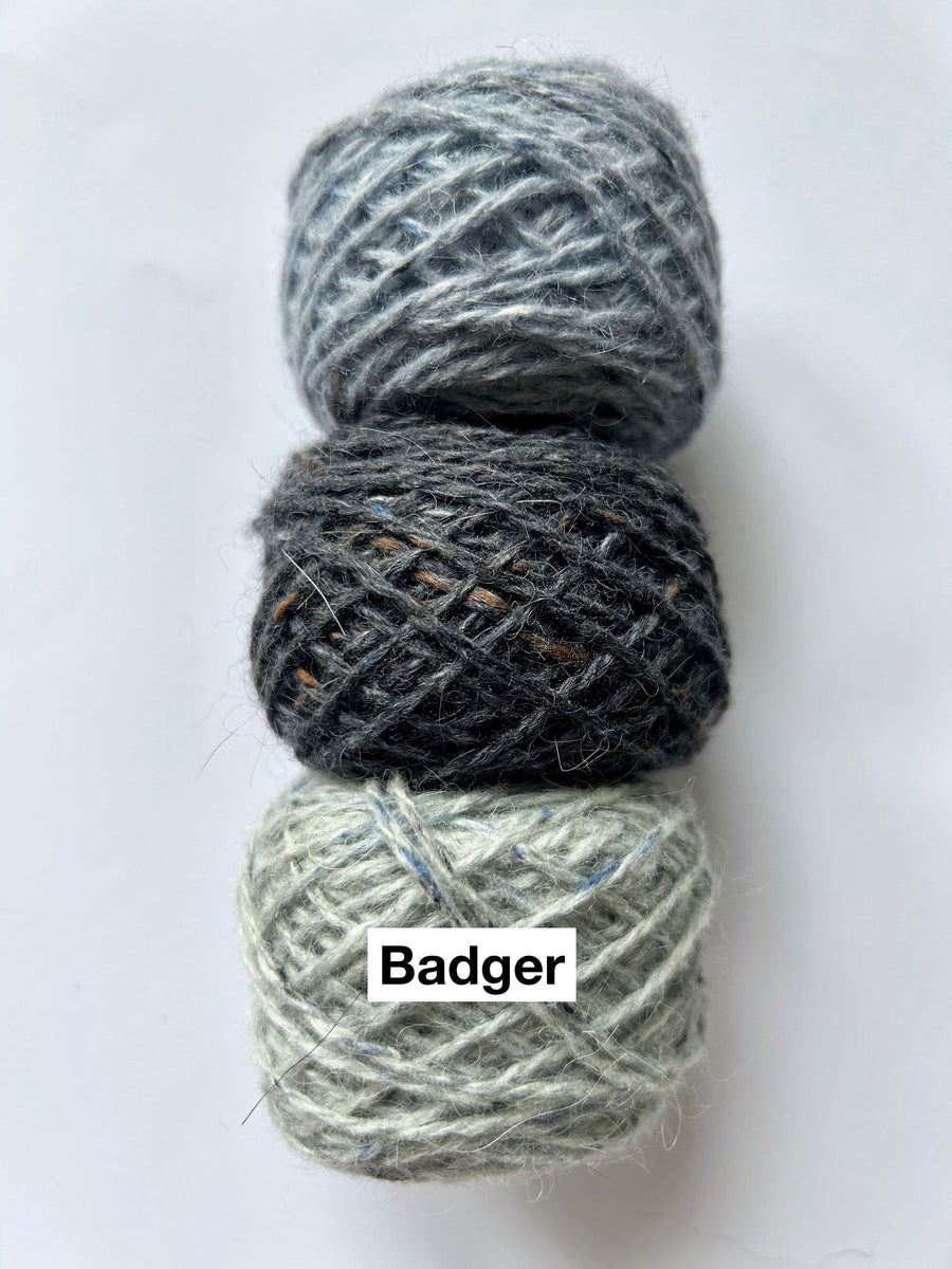 Badger knitting kit – Sue Stratford Knits
